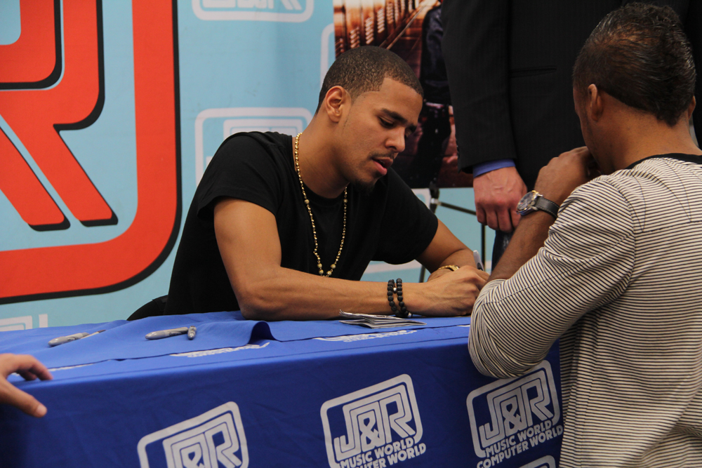 J.Cole Cole World: The Sideline Story Signing - Rap Radar