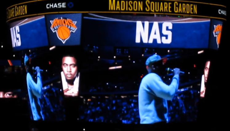 Nas At Knicks Scrimmage At MSG - Rap Radar