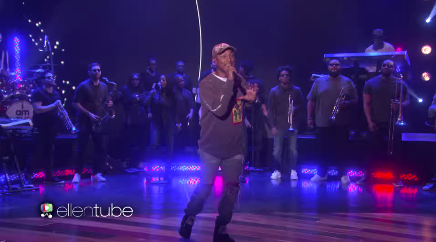 Pharrell “Runnin” On ‘Ellen” - Rap Radar