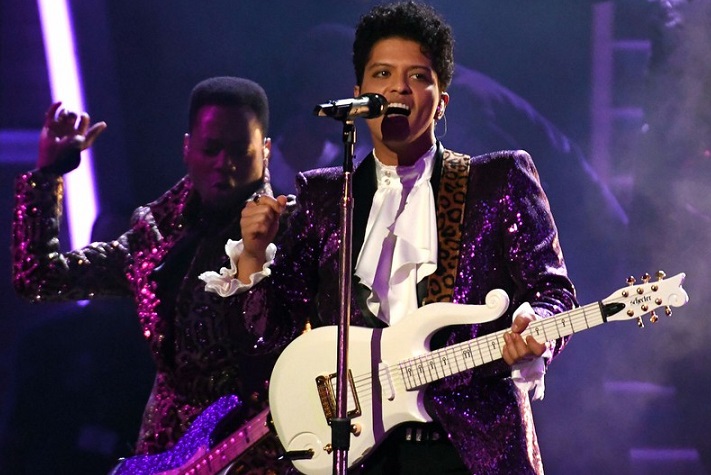 Bruno Mars & Morris Day & The Time ‘Prince Tribute’ At ‘The Grammys ...