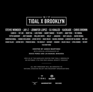 TIDAL X: Brooklyn Benefit Concert 10/17 - Rap Radar