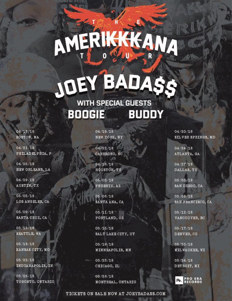 Joey Bada$$ ‘The Amerikkkana Tour’ Dates - Rap Radar