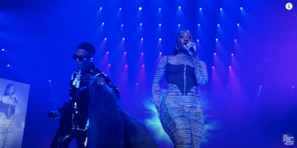 Wizkid, Tems “Essence” On The Tonight Show - Rap Radar
